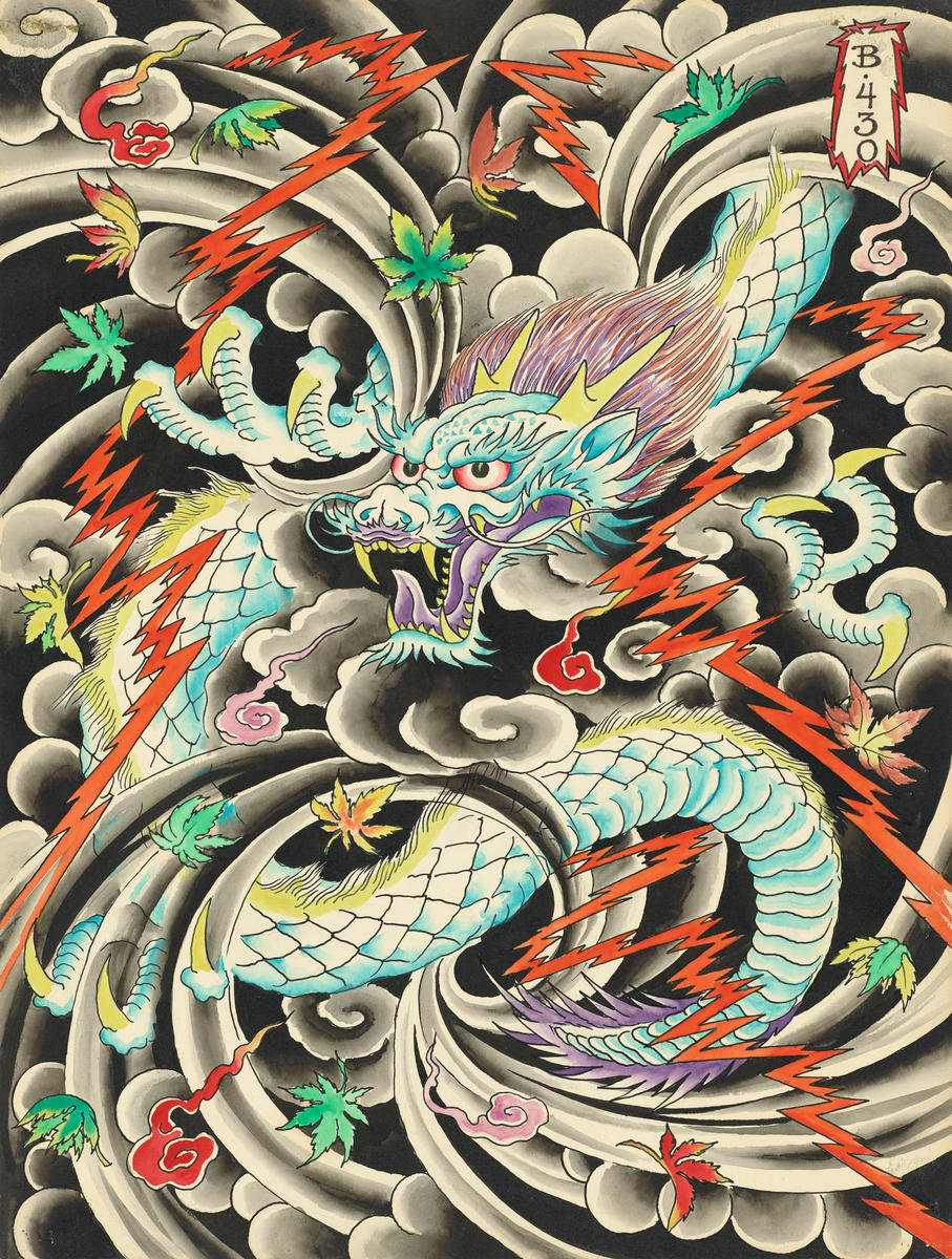 Untitled tattoo design, 1975 by Don Ed Hardy - Paper Print - de Young ...